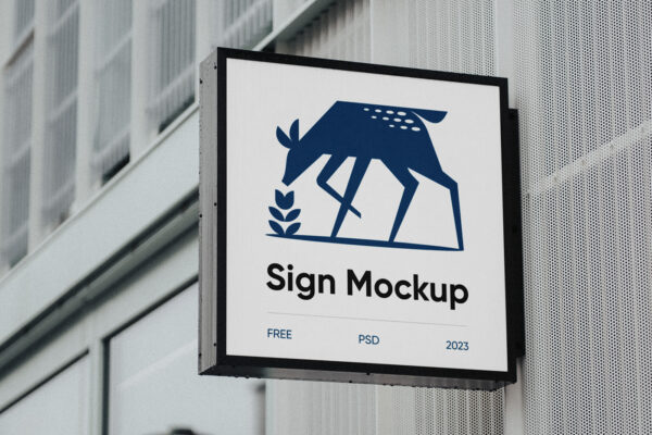 Free Sign Mockups — Mr.Mockup