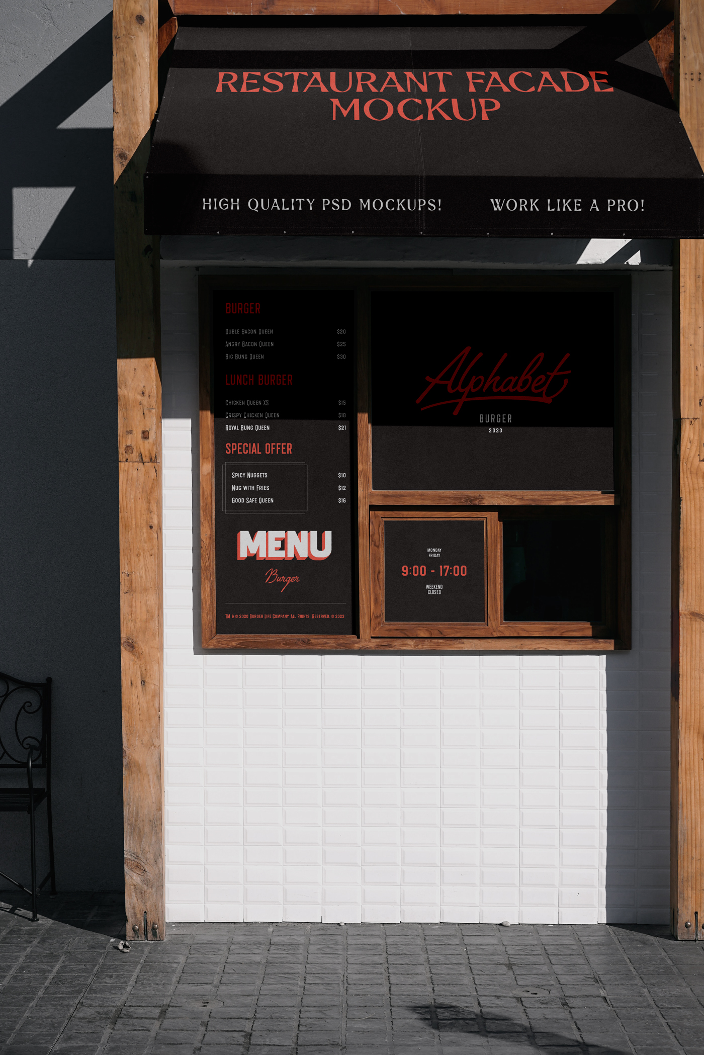 Free Restaurant Facade Mockup — Mr.Mockup