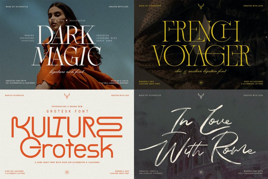 Modern Font Bundle Vol. 4 — Mr.Mockup