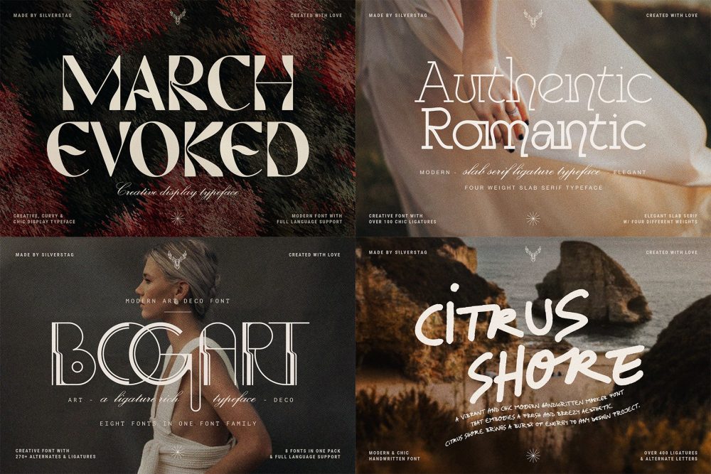 Modern Font Bundle Vol. 4 — Mr.Mockup