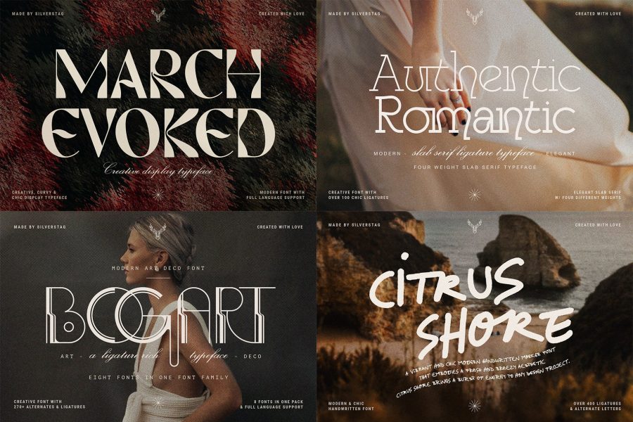 Modern Font Bundle Vol. 4 — Mr.Mockup