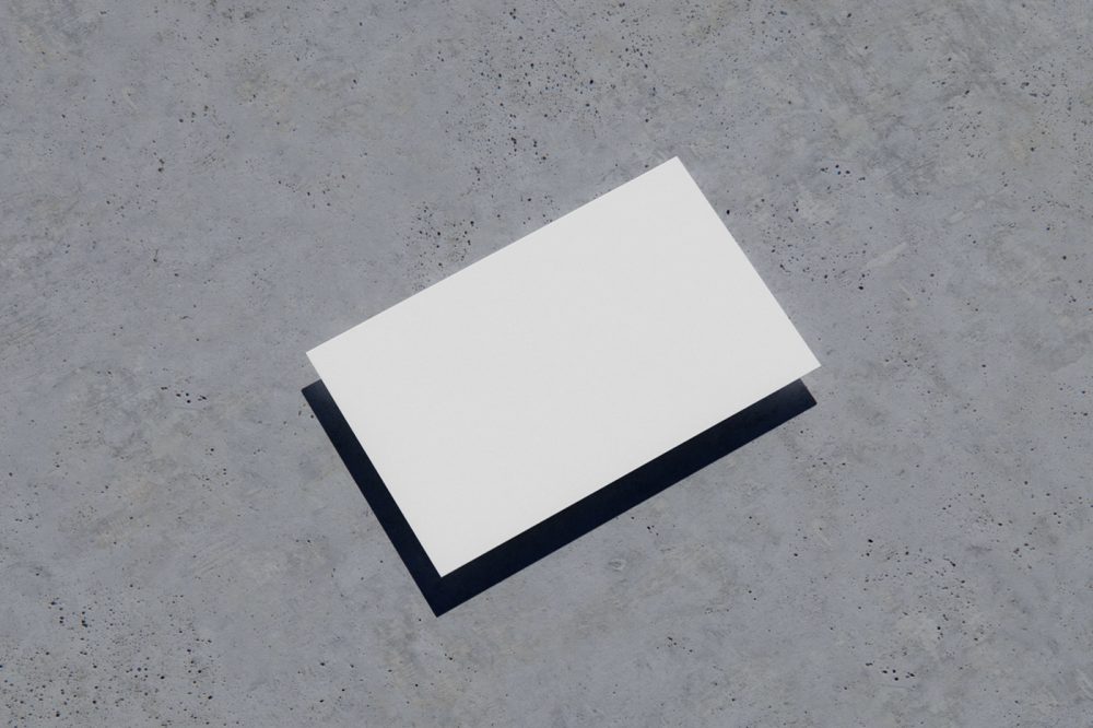 Free Card on Concrete Mockup — Mr.Mockup