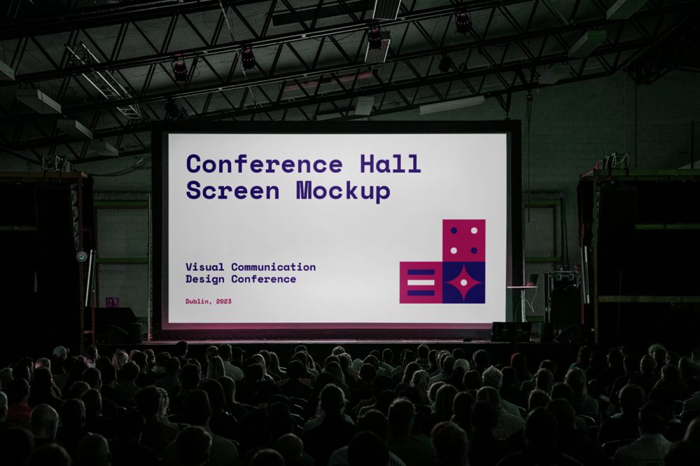 Free Conference Hall Screen Mockup — Mr.Mockup Free Conference Hall Screen Mockup — Mr.Mockup