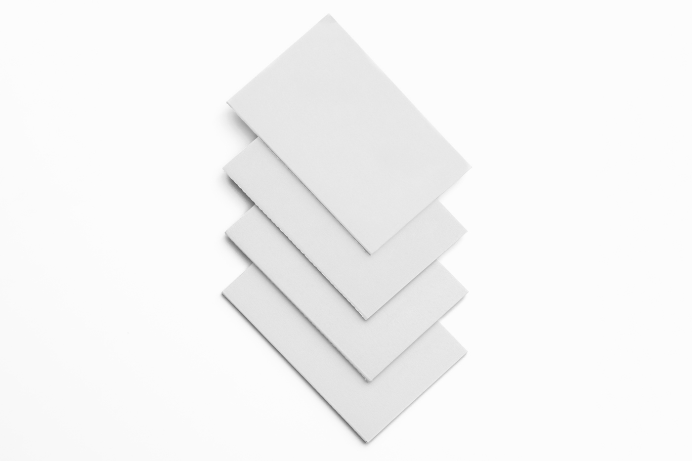 Free Four Notebooks Mockup — Mr.Mockup