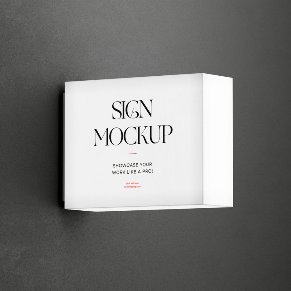 Free Signage Mockups — Mr.Mockup | Graphic Design Freebies