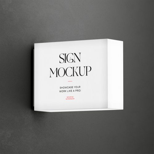 Free Signage Mockups — Mr.Mockup | Graphic Design Freebies