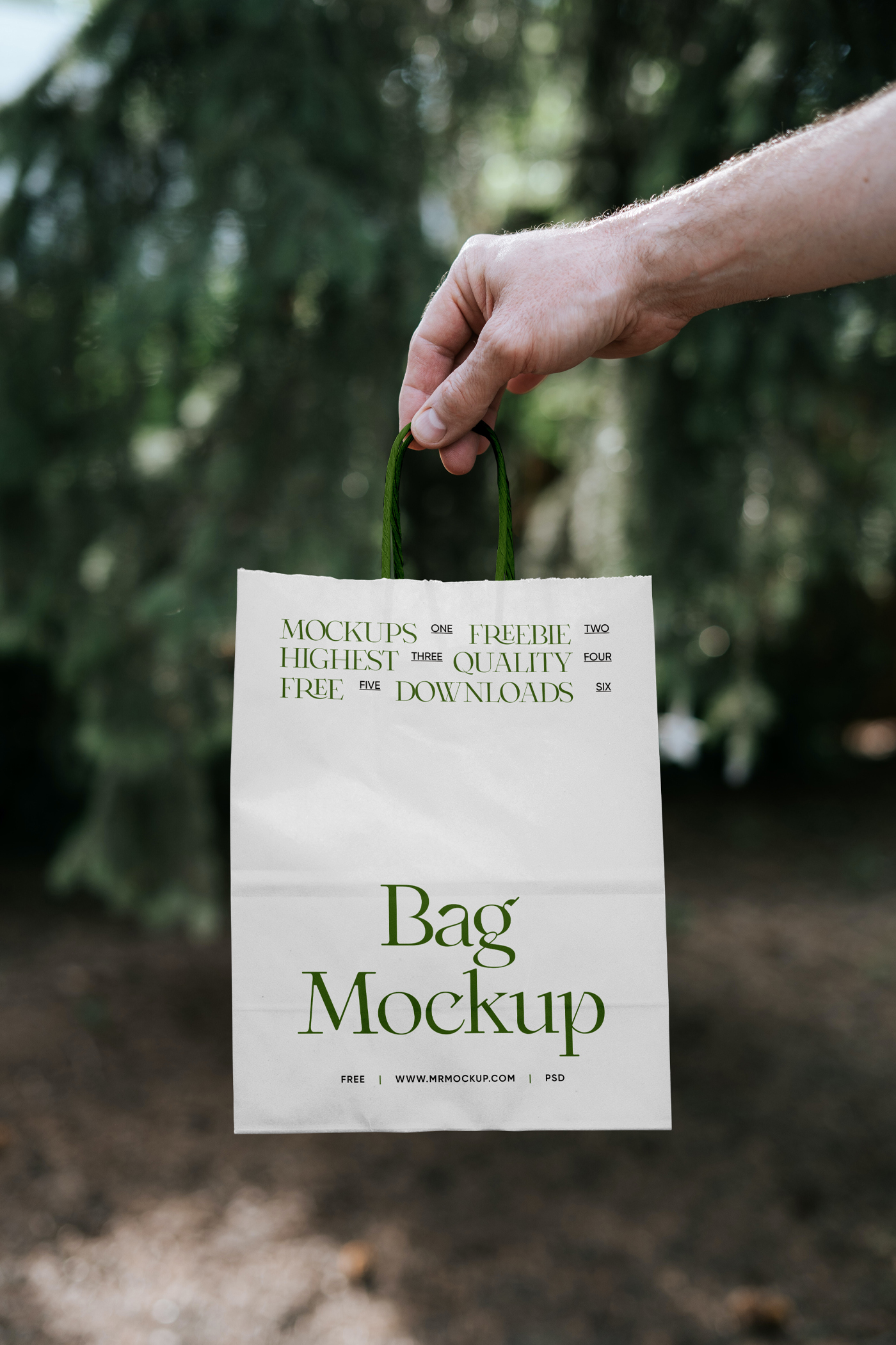 Free Packaging Paper Bag Mockup — Mr.Mockup