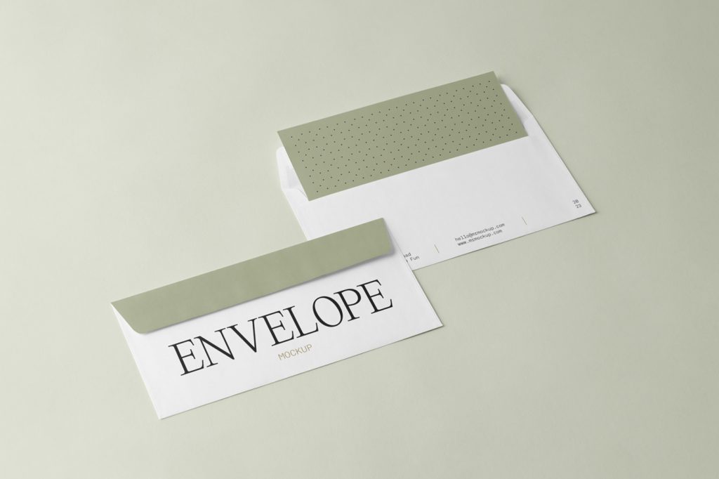 Free Perspective Envelope Mockups — Mr.Mockup
