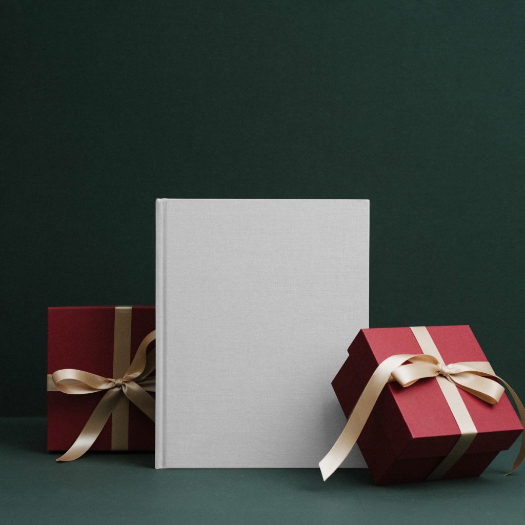 Free Standing Front Book Mockup — Mr.Mockup