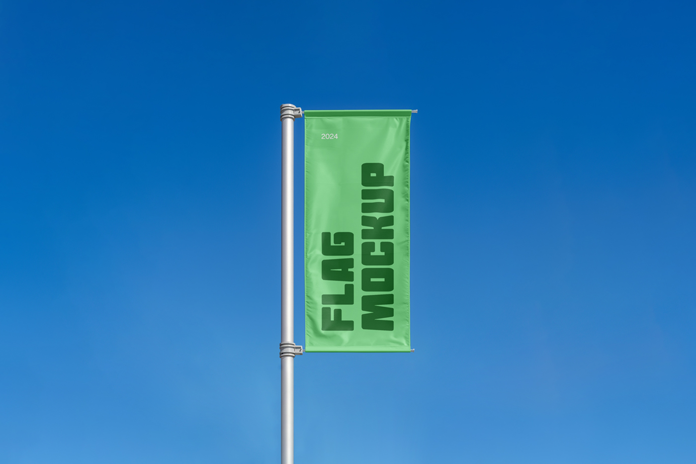 Free Single Flag Mockup — Mr.Mockup