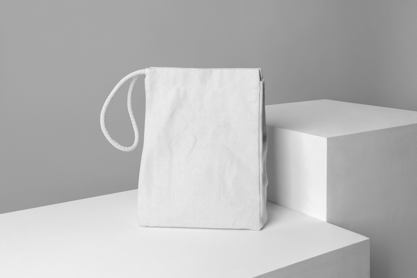 Free Canvas Bag on Boxes Mockup — Mr.Mockup