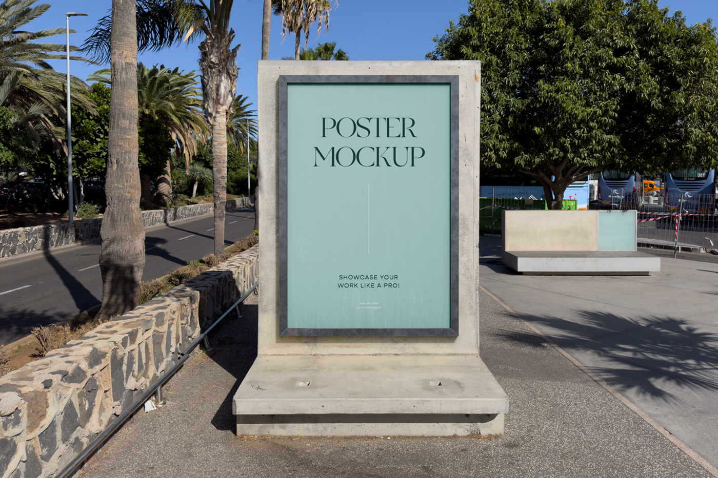 Free Citylight Street Poster Mockup — Mr.Mockup