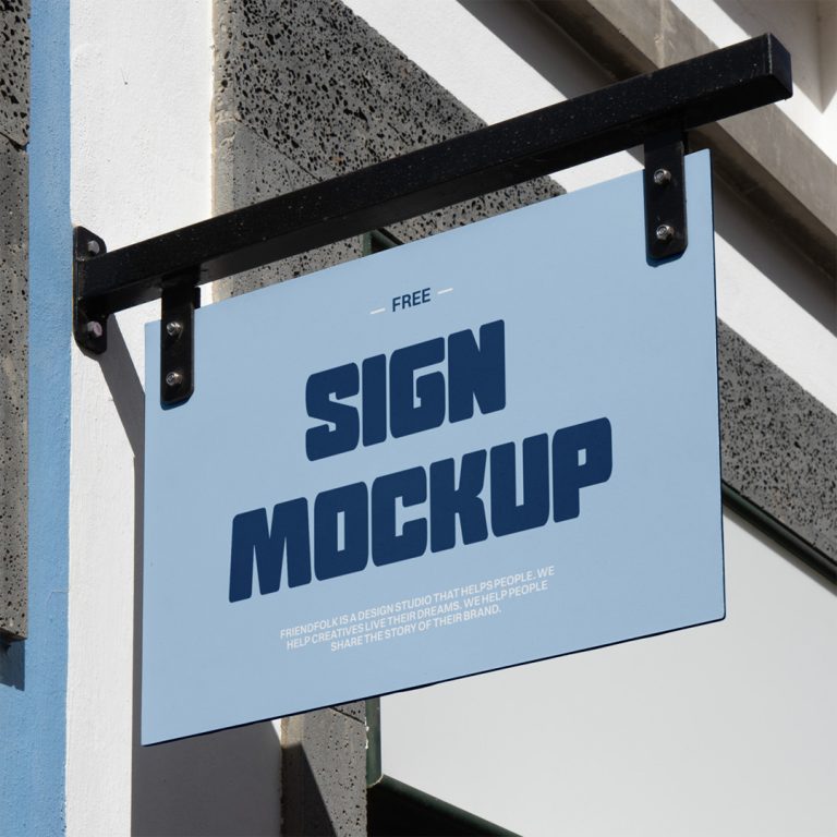 Free Sign Mockups — Mr.Mockup | Graphic Design Freebies