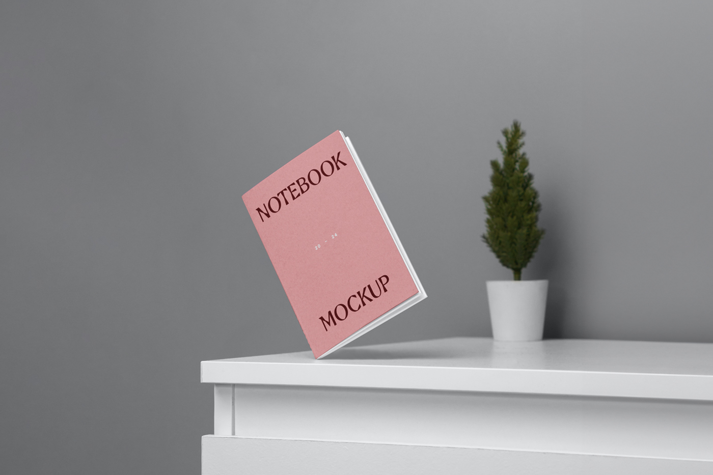 Free Mini A5 Notebook Mockup — Mr.Mockup