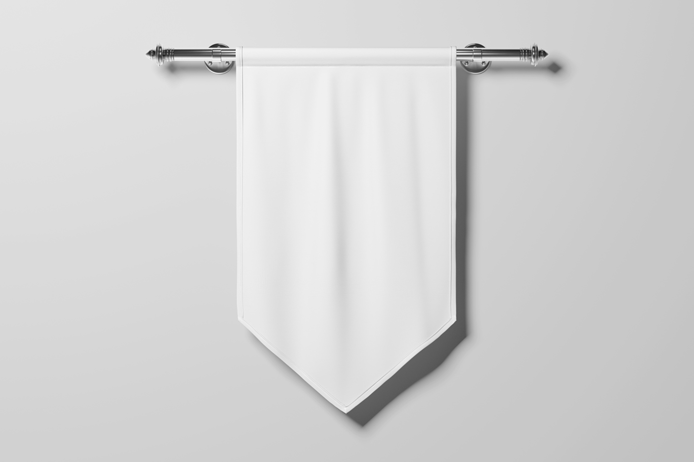 Free Pennant Flag Mockup — Mr.Mockup