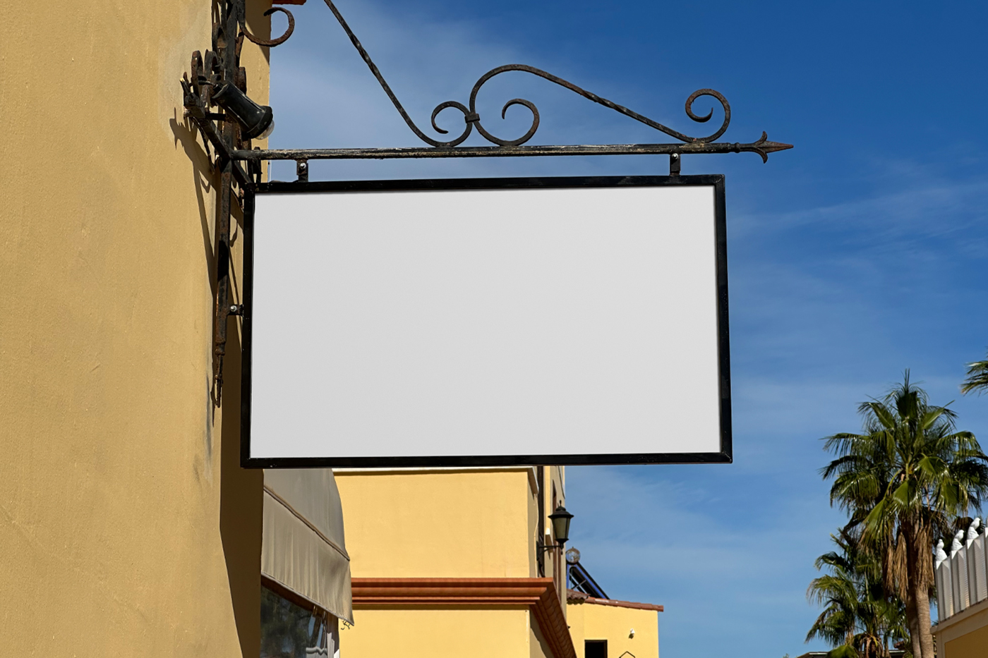 Free Shop Sign Mockup — Mr.Mockup