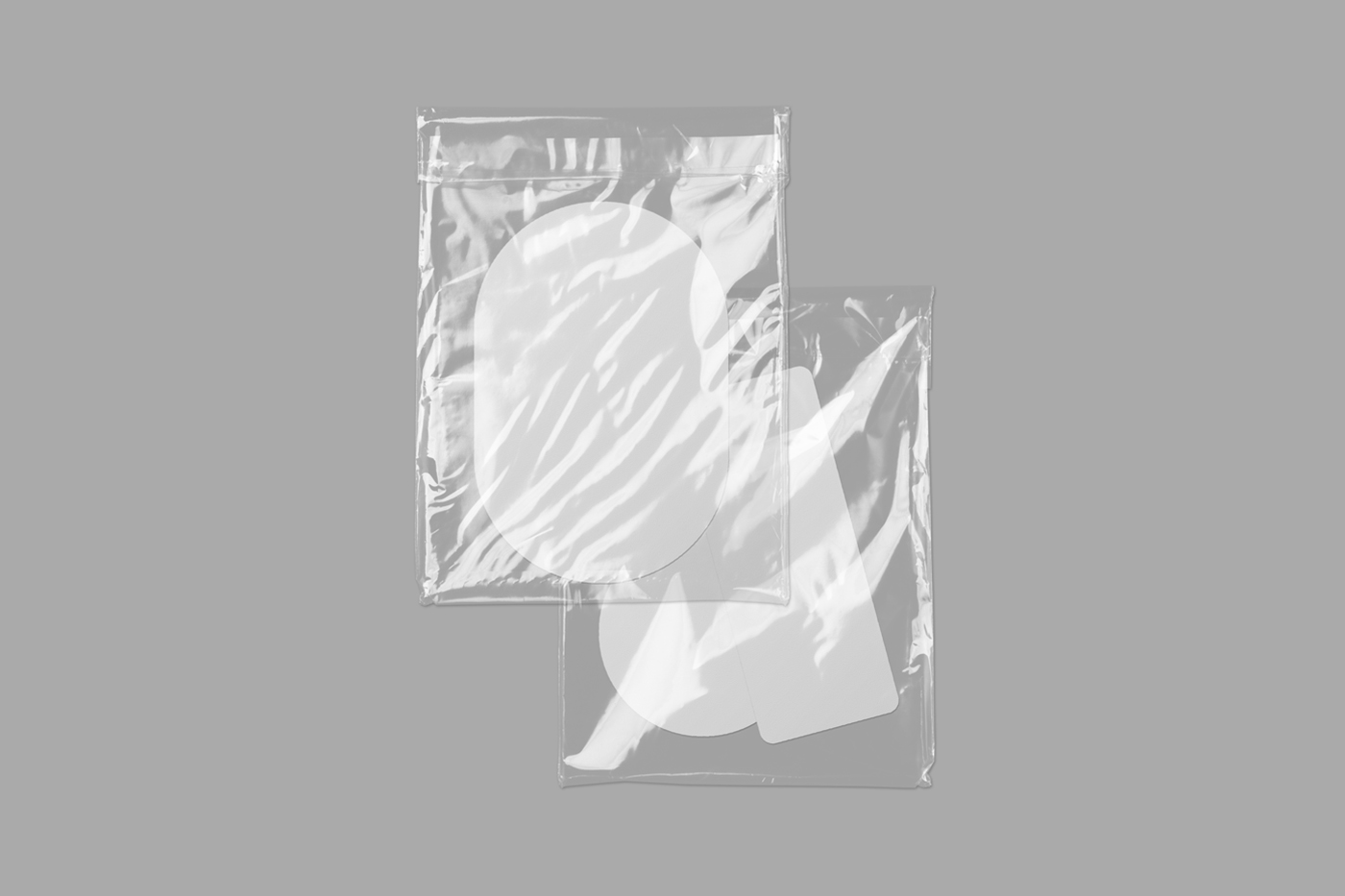 Free Two Foils with Stickers Mockup — Mr.Mockup