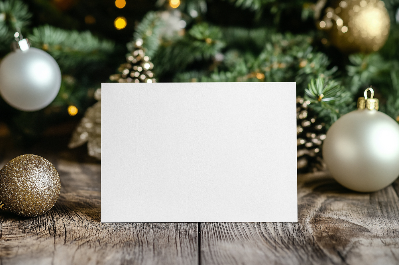 Free Christmas Card PSD Mockups — Mr.Mockup