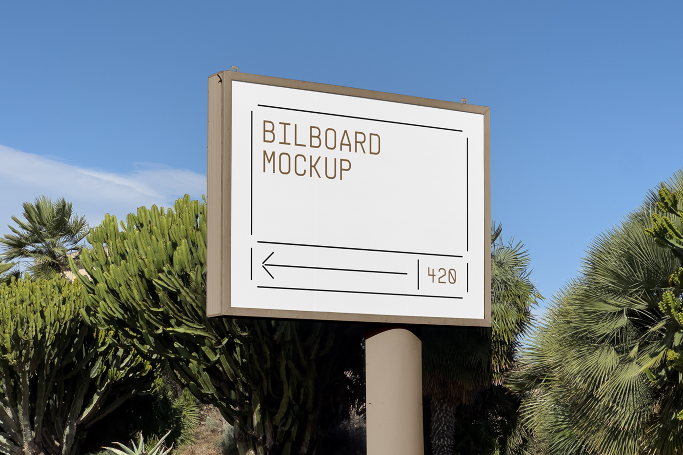 Free Small Billboard Mockup — Mr.Mockup