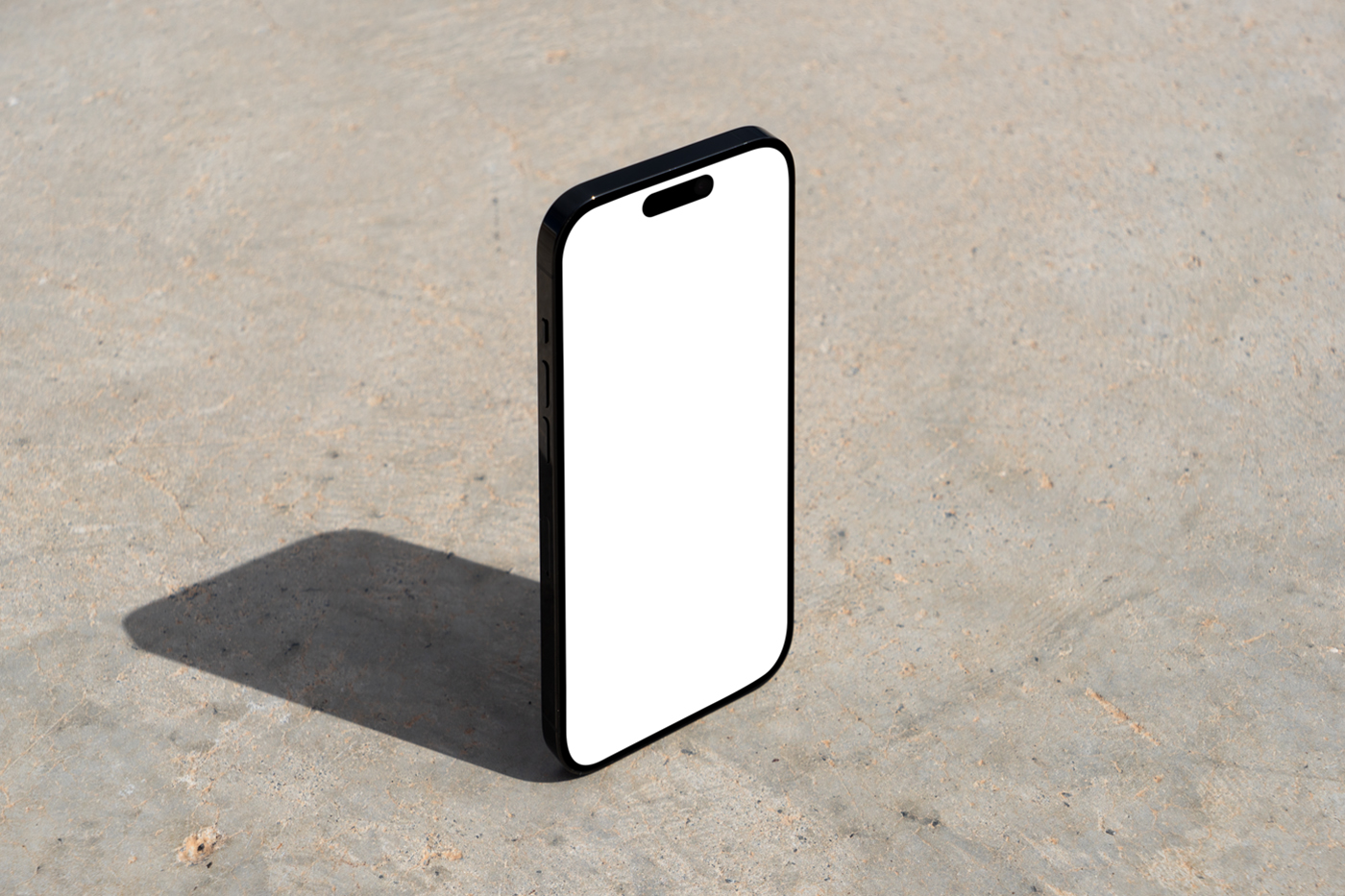 Free Standing iPhone Pro Mockup — Mr.Mockup