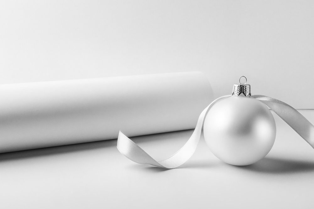 Free Christmas Bouble and Wrapping Paper Mockups — Mr.Mockup