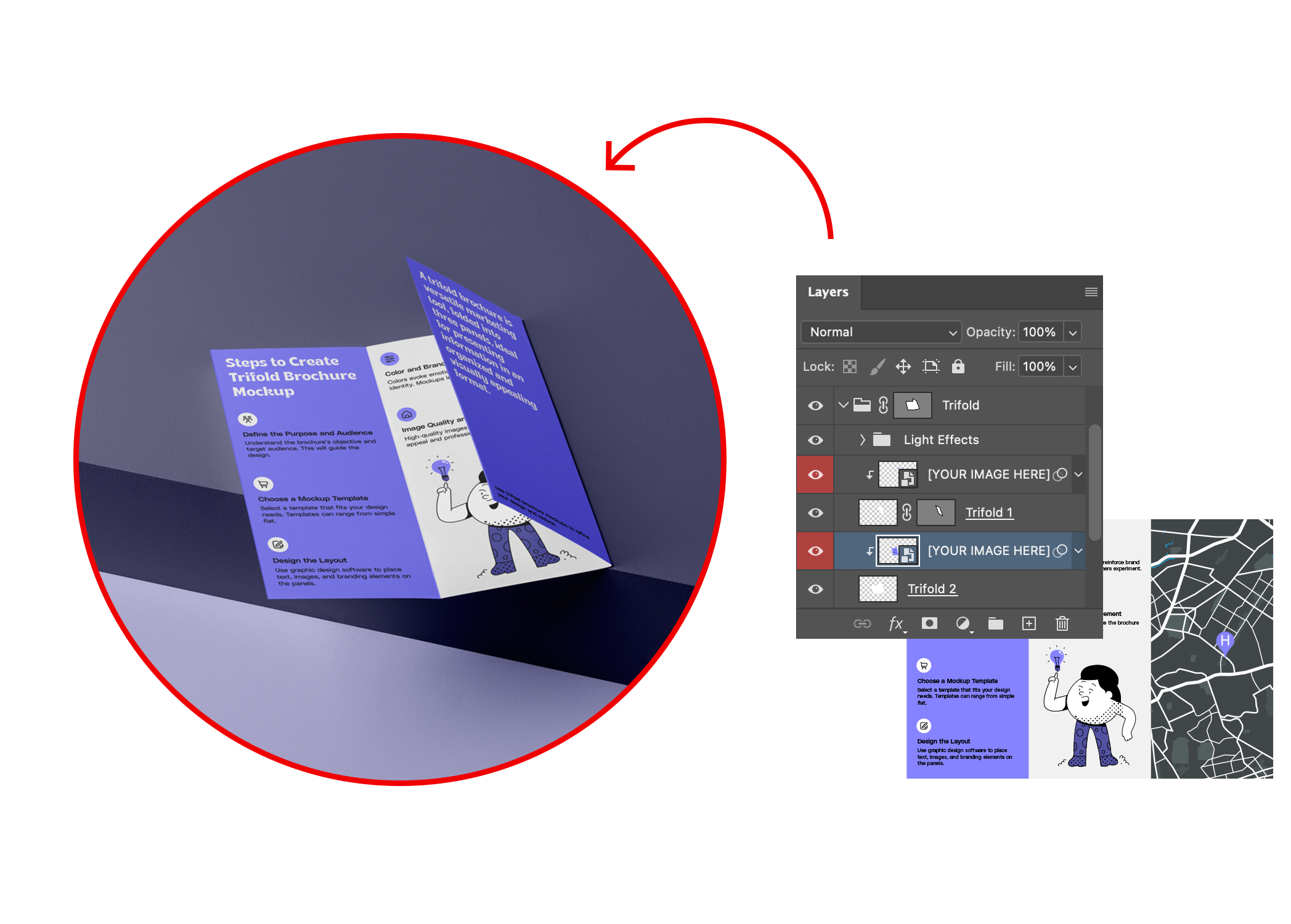 Studio Trifold Mockups Extended License — PSD Mockups & Freebies | Mr ...