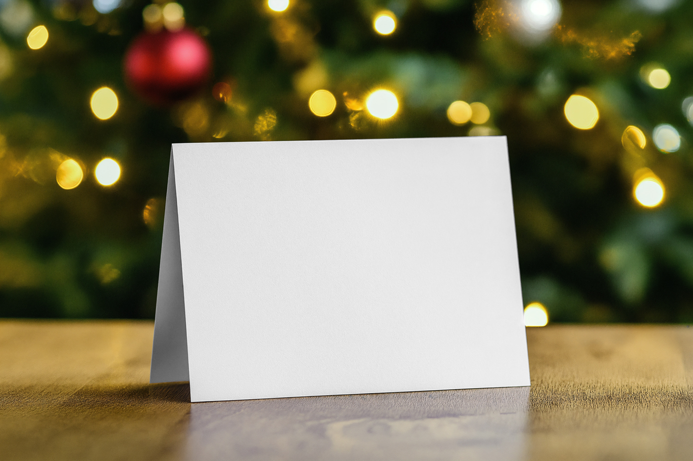 Free Xmas Card and Wrapping Paper Mockups — Mr.Mockup