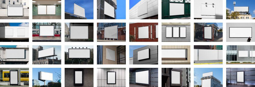 Free Small Billboard on Brick Wall Mockup — Mr.Mockup