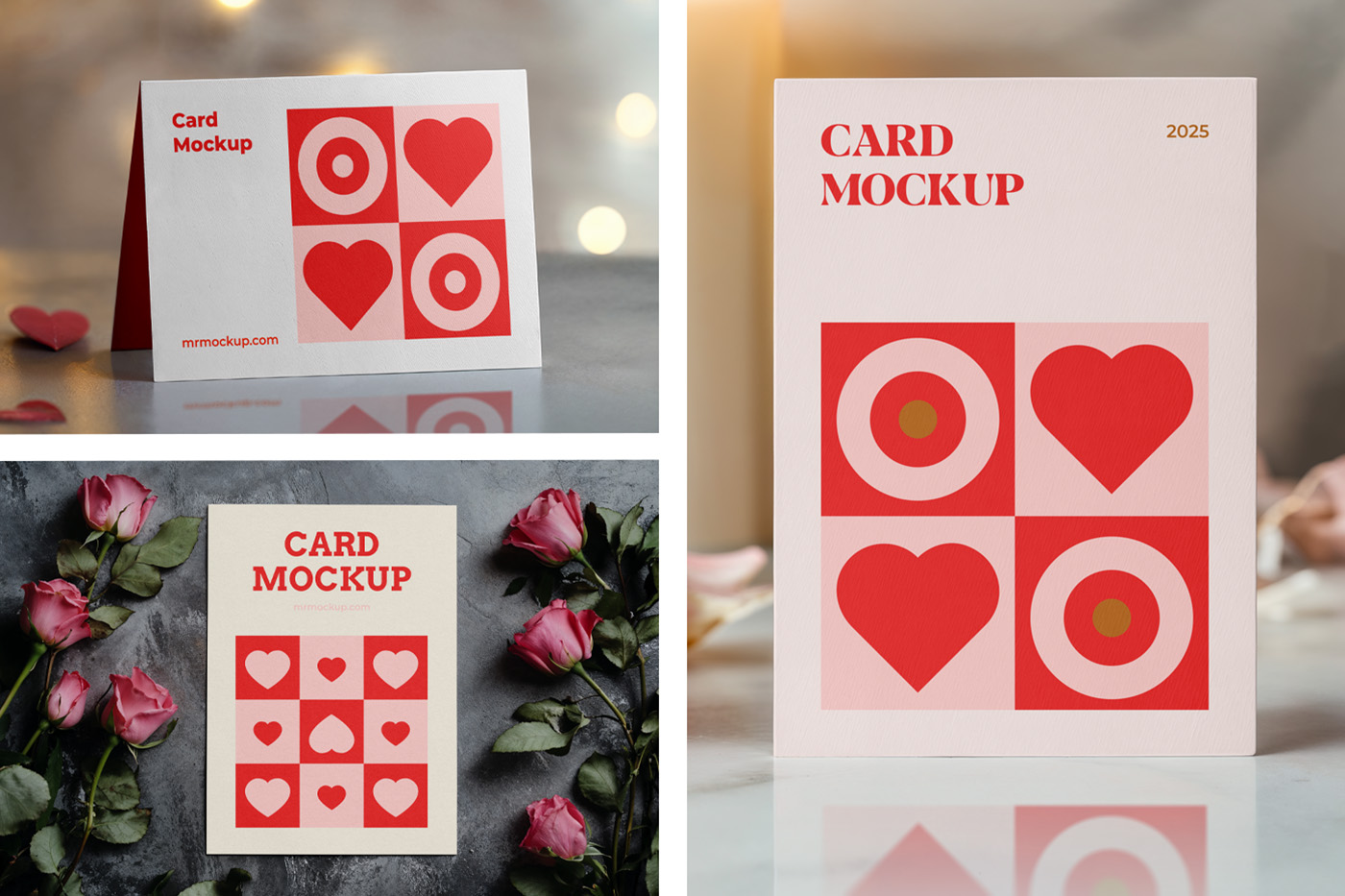 Free Valentines Day Card Package Mockups — Mr.Mockup