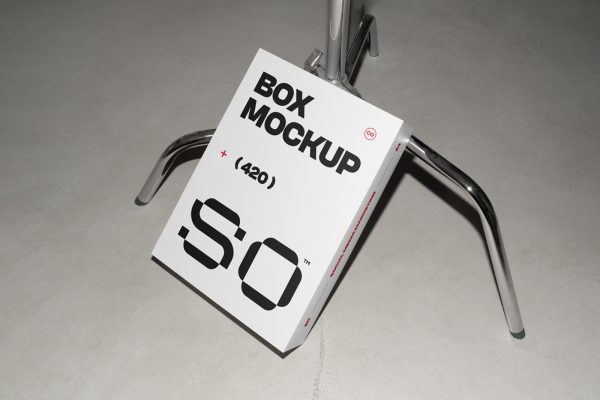 Free White Box Mockup — Mr.Mockup