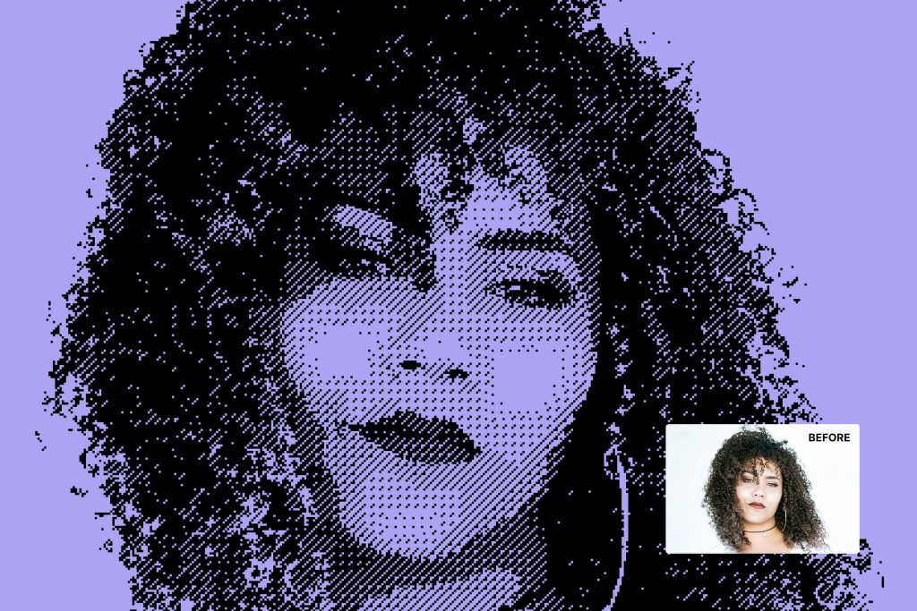 Dithering Bitmap Effect — Mr.Mockup PSD Mockups & Freebie