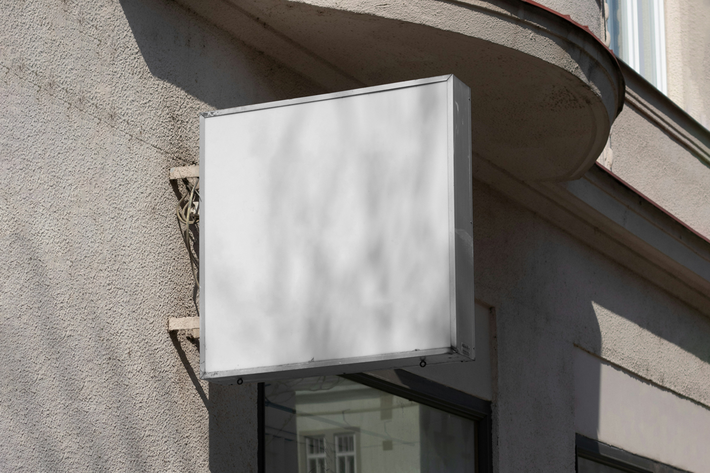 Free Square Street Sign Mockup — Mr.Mockup