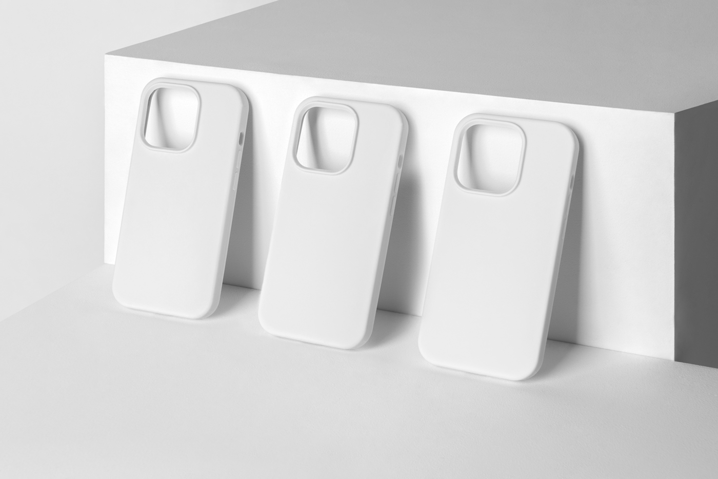 Free Three iPhone Cases Mockup — Mr.Mockup