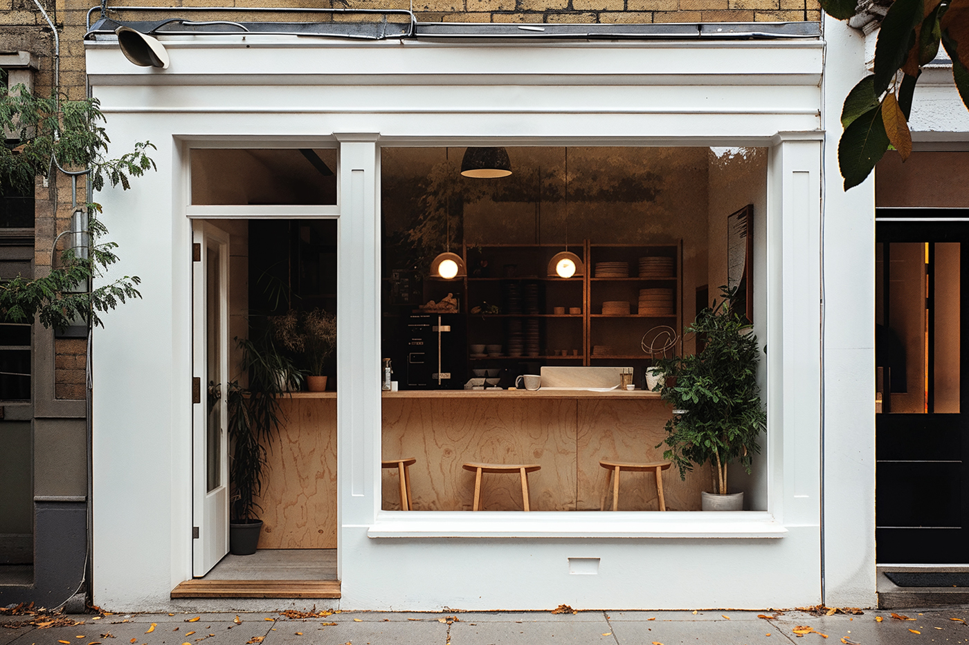 Free Wooden Storefront Mockup — Mr.Mockup