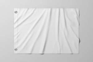 Free Wrinkled Flag Mockup — Mr.Mockup