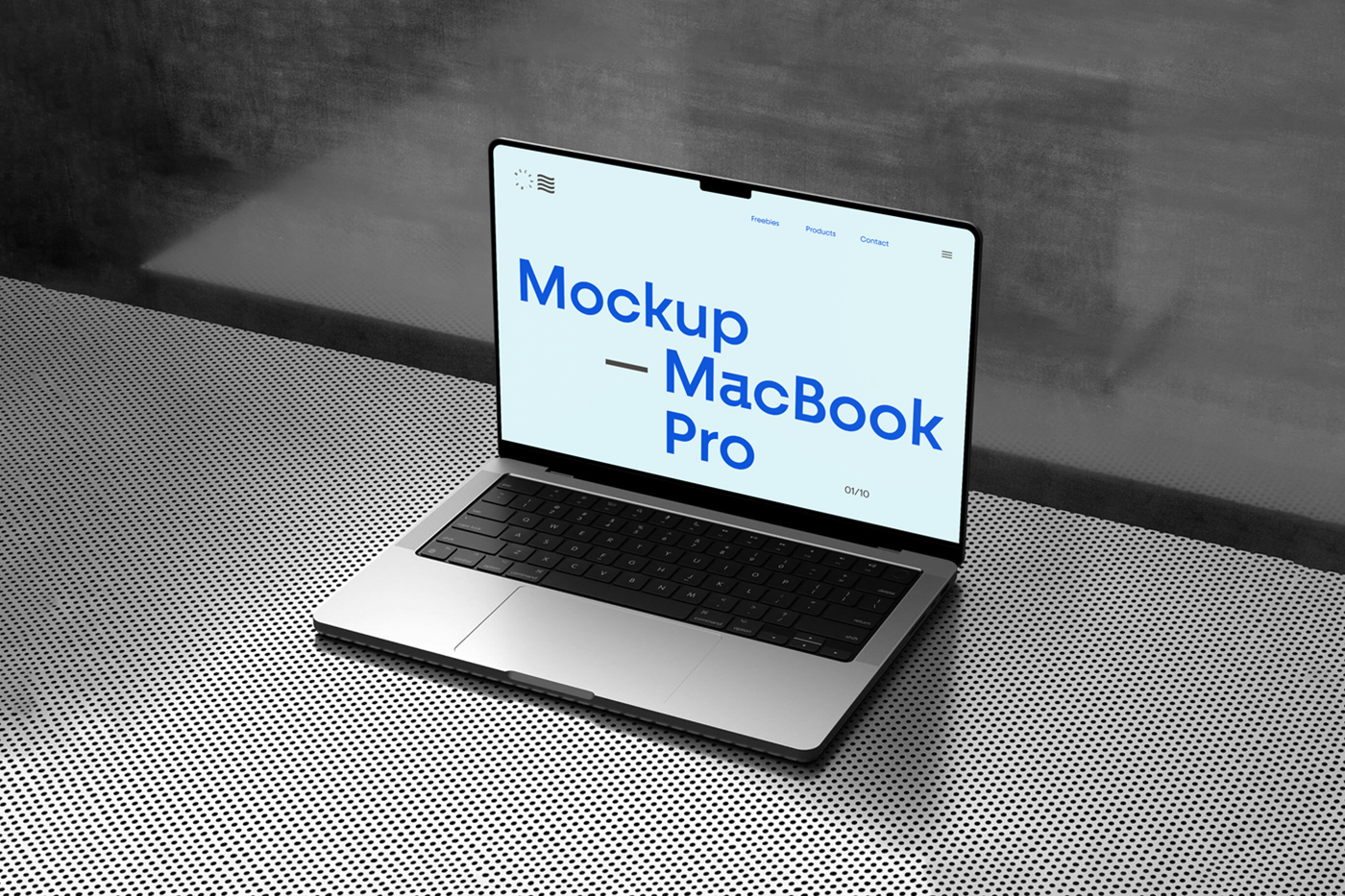Free Lying MacBook Pro Mockup — Mr.Mockup