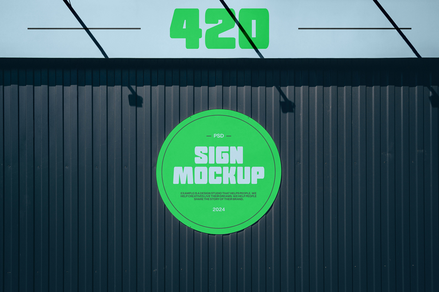 Free Two Signs Mockup — Mr.Mockup
