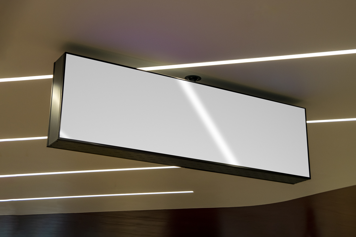 Free Horizontal Signage PSD Mockup — Mr.Mockup