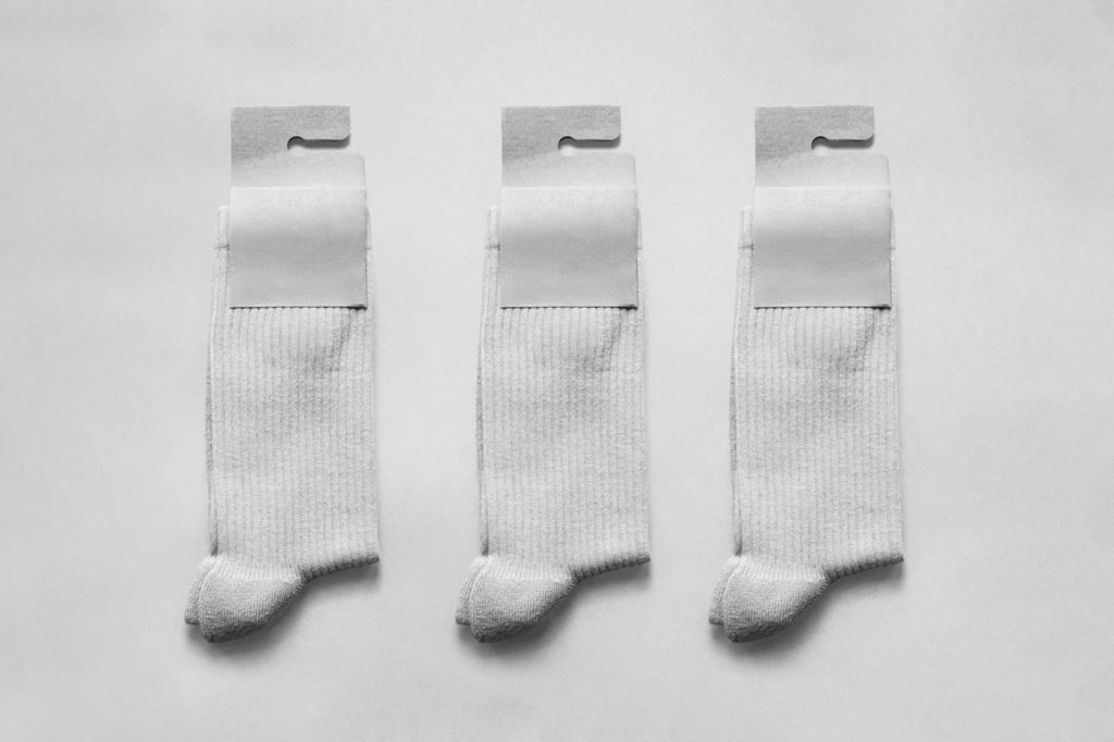 Free Sock with Label Mockups — Mr.Mockup