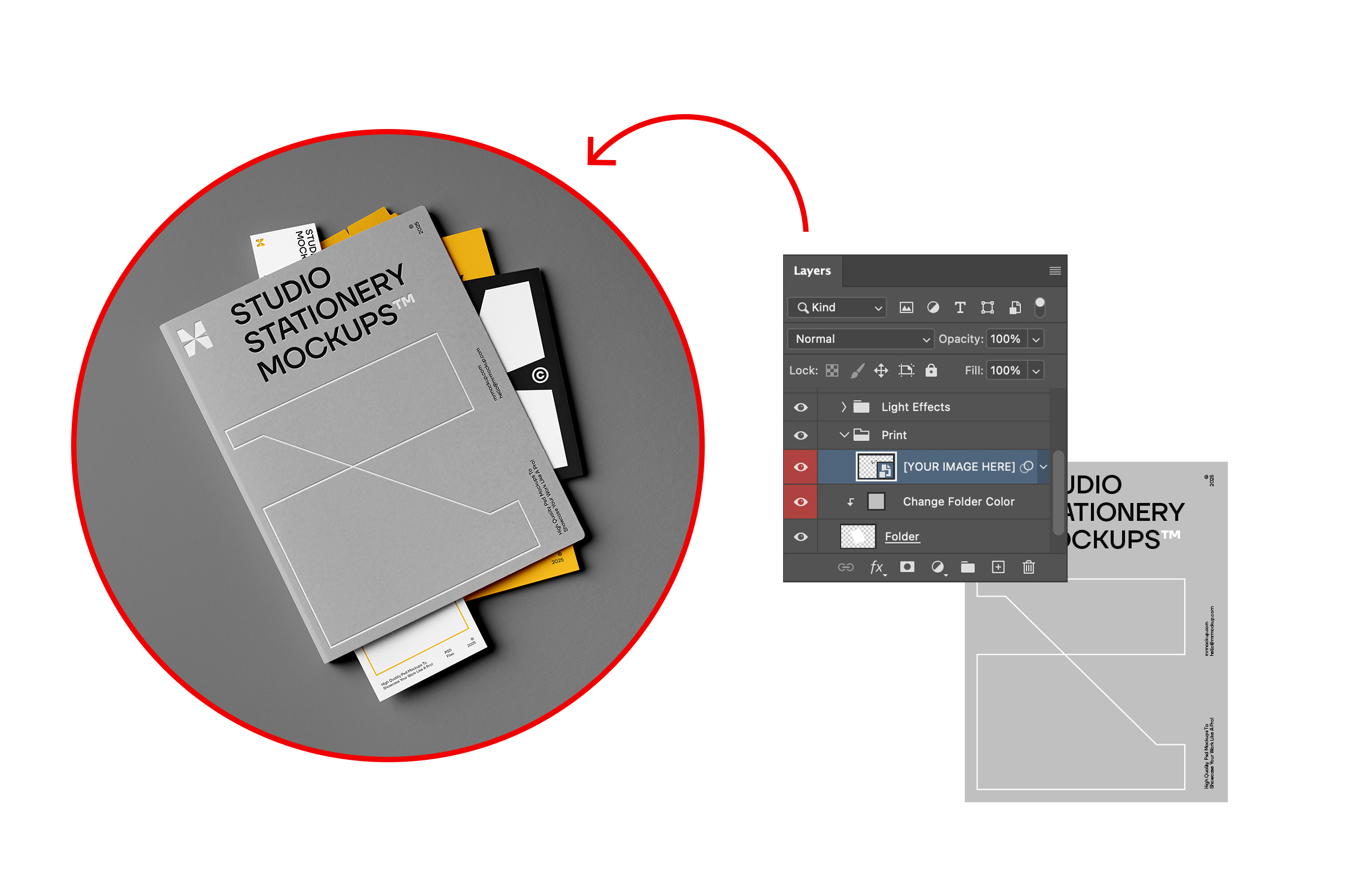 Studio Stationery Mockups — PSD Mockups & Freebies | Mr.Mockup