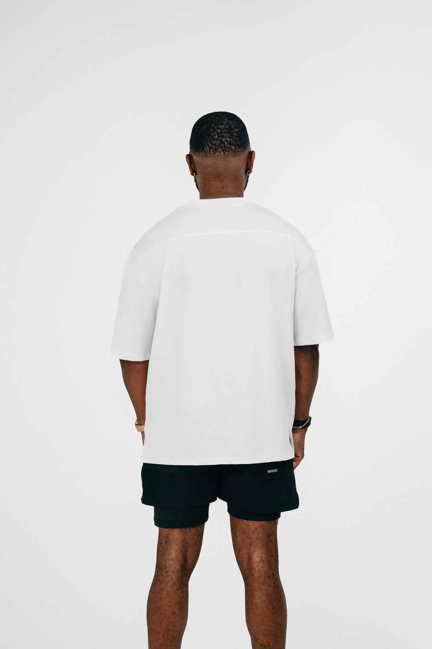 Free Men Back Turned T-Shirt PSD Mockup — Mr.Mockup