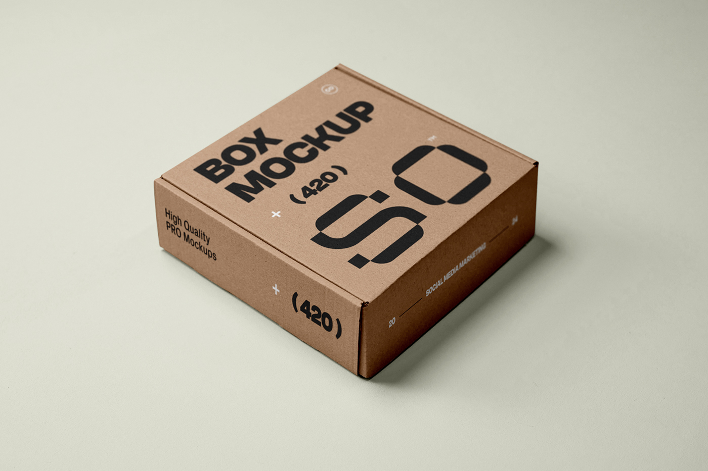 Free Small Craft Paper Box Mockup — Mr.Mockup