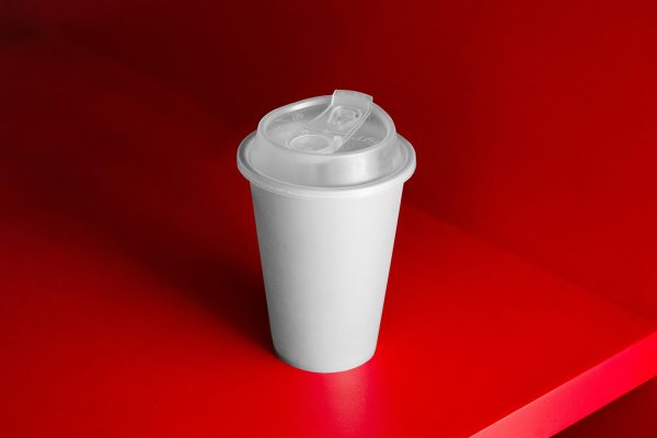 Free Coffee Cup on The Shelf Mockup — Mr.Mockup