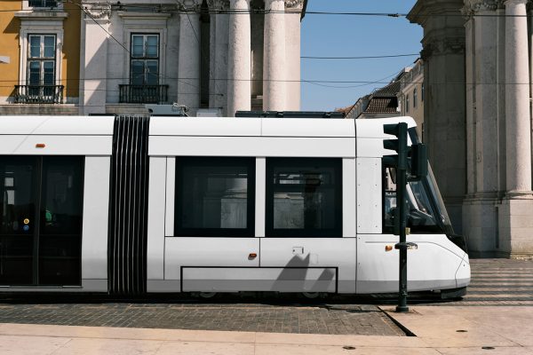 Free Urban Tram Mockup — Mr.Mockup